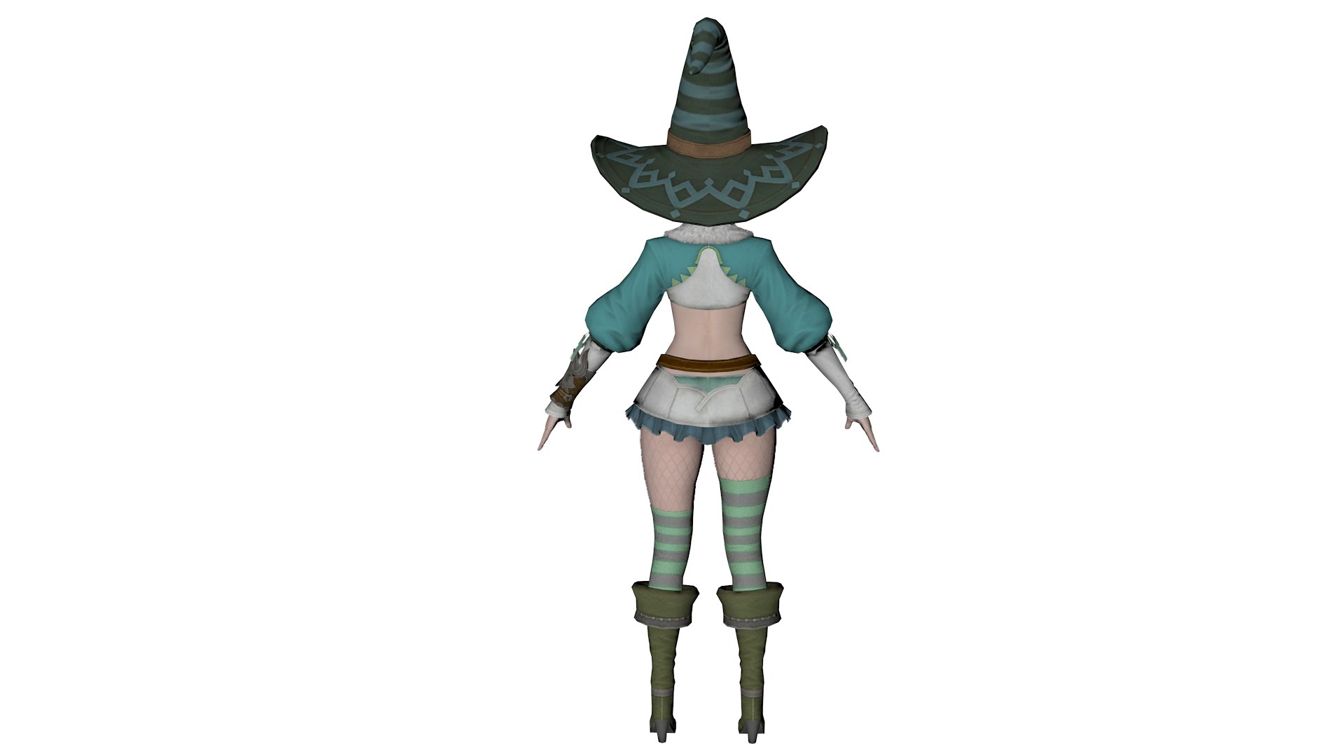 3D Stylized Fantasy Witch Girl - TurboSquid 2390362