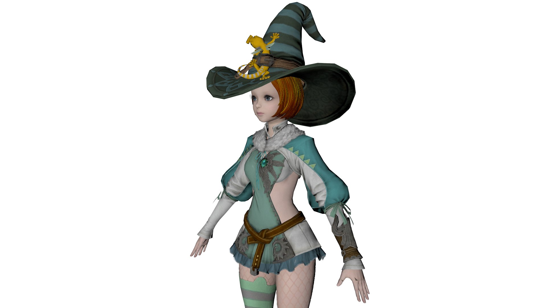 3D Stylized Fantasy Witch Girl - TurboSquid 2390362