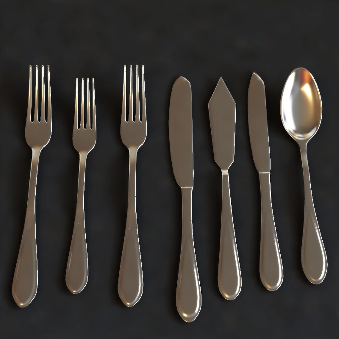 3d Model Dinner Set