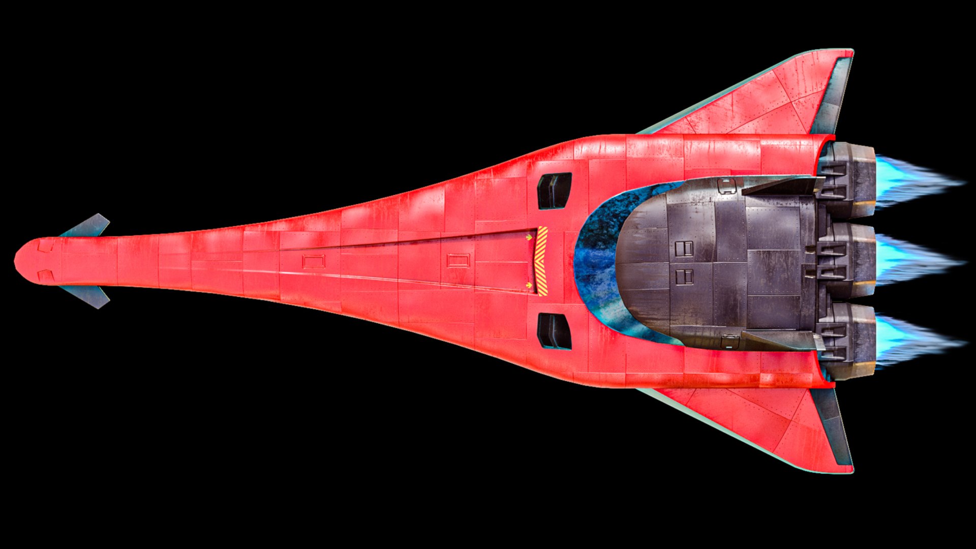Sci-Fi Scout Spaceship Lowpoly Real Time 3D Model - TurboSquid 1964000
