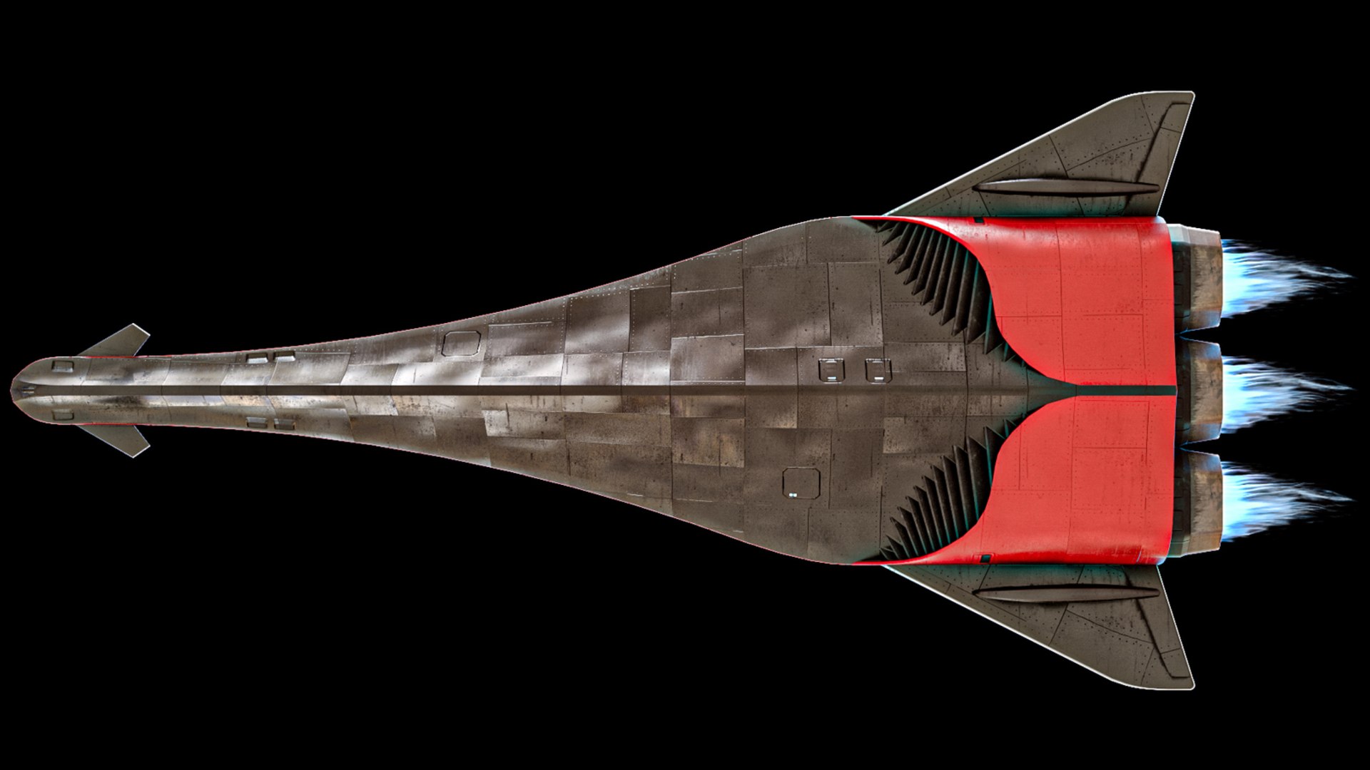 Sci-Fi Scout Spaceship Lowpoly Real Time 3D Model - TurboSquid 1964000