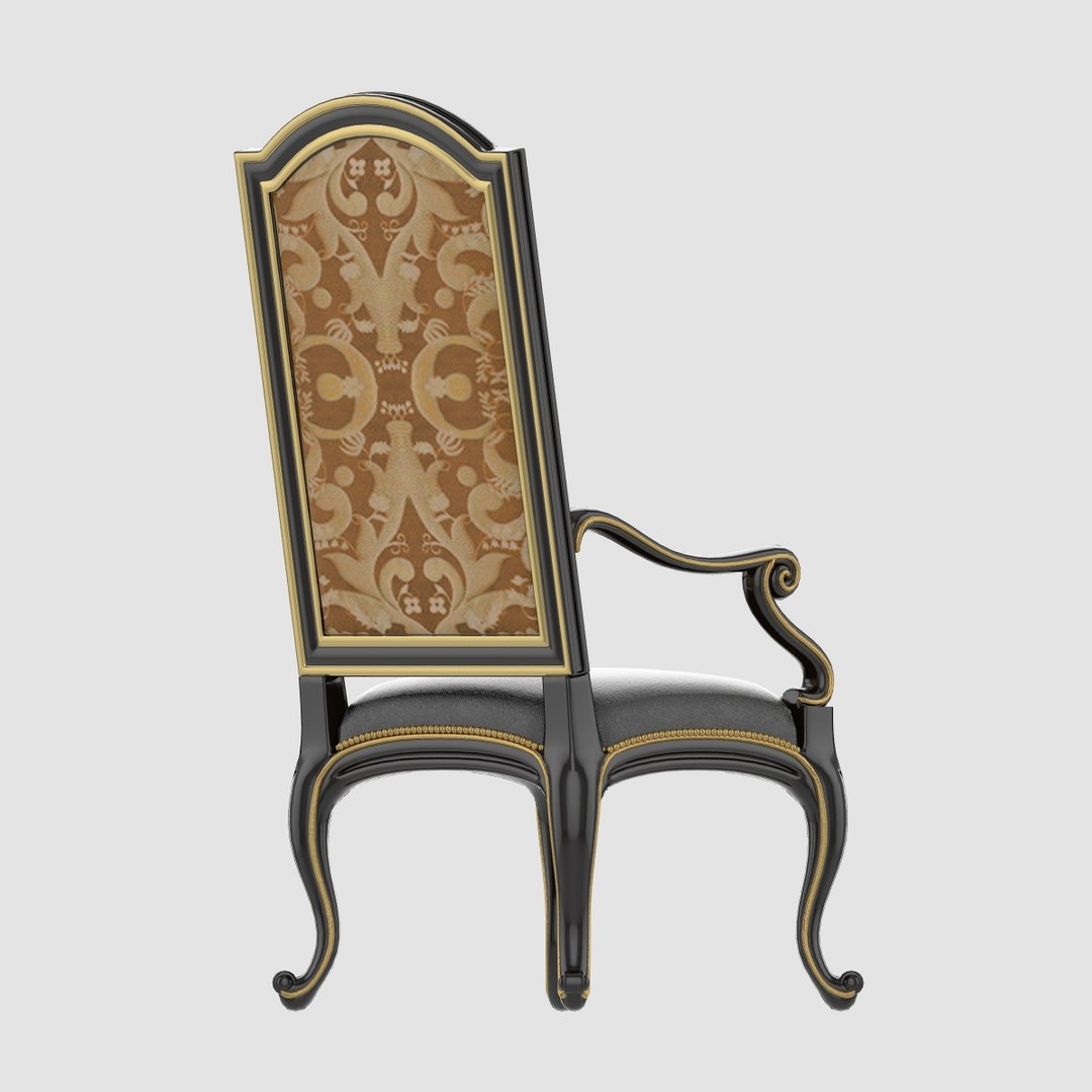 3d Model Classical Victorian Chair