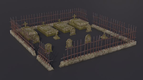 3D Graveyard Kit model - TurboSquid 1924007