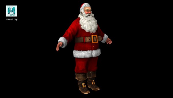 3d model santa claus static