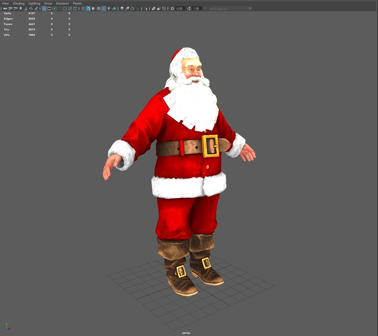 3d Model Santa Claus Static
