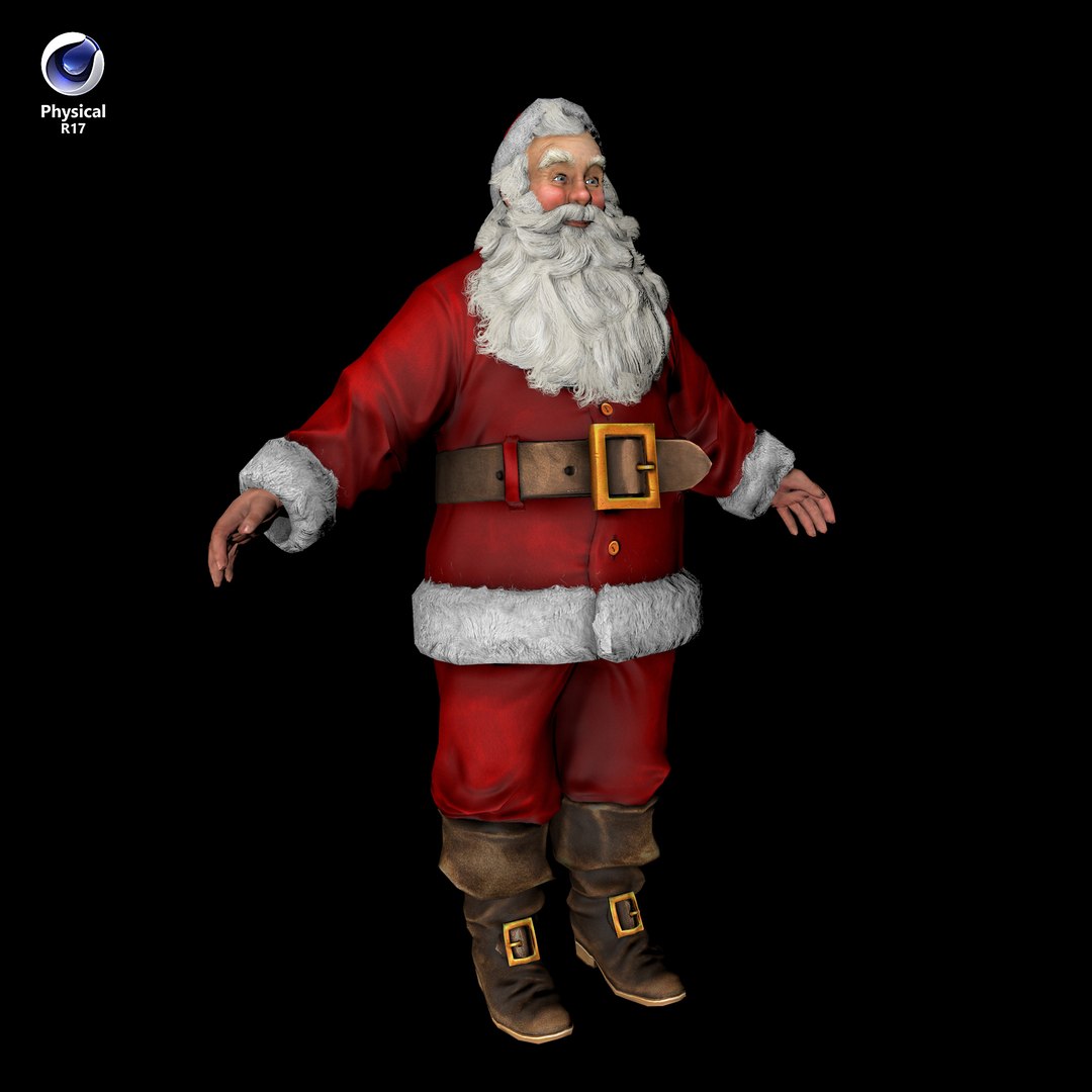 3d Model Santa Claus Static