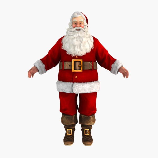 3d model santa claus static
