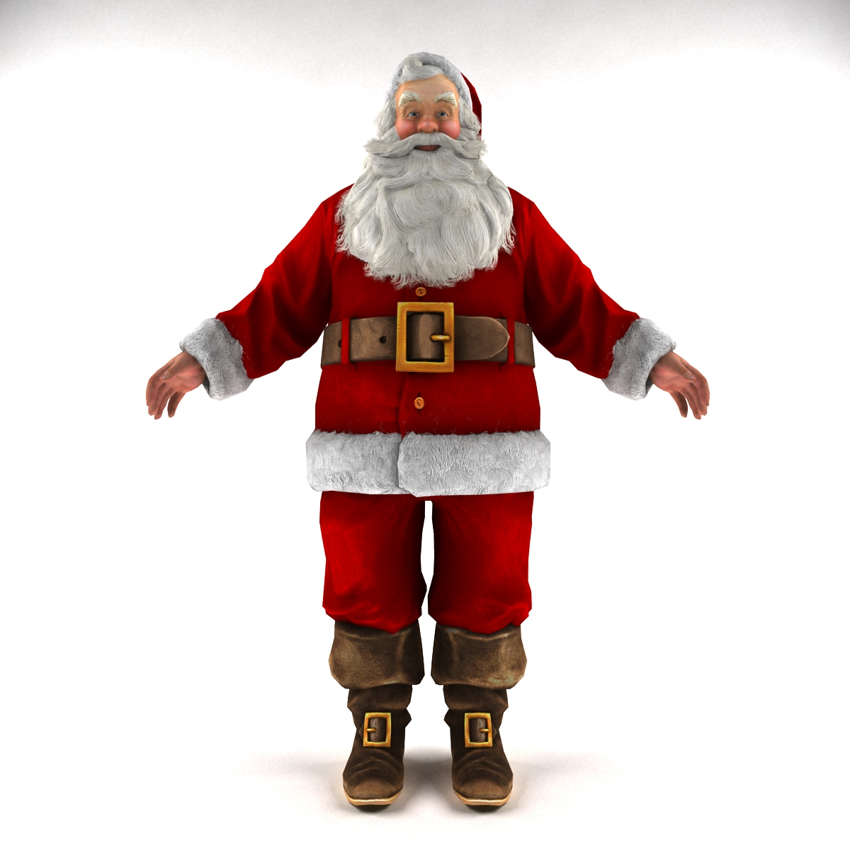 3d model santa claus static