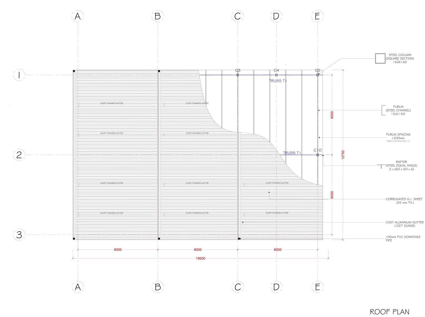 3D Detailed Steel North Light Truss With 2D Drawings And Calculations ...