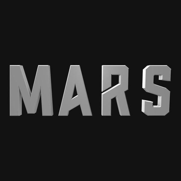 LETRAS 3D DO MARS MOVIE Modelo 3D - TurboSquid 1271094