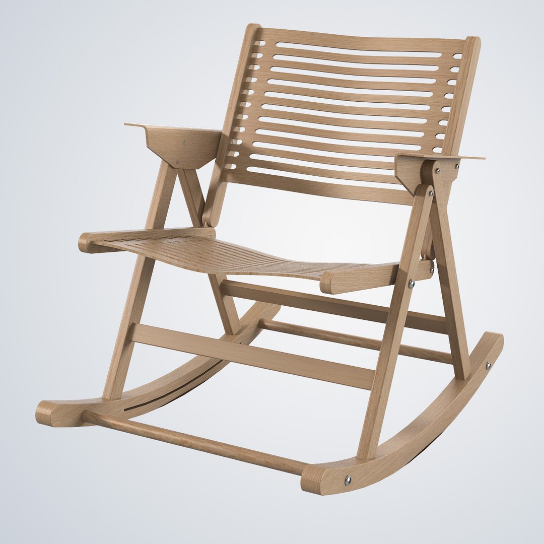 3d Rex Folding Rocker Model