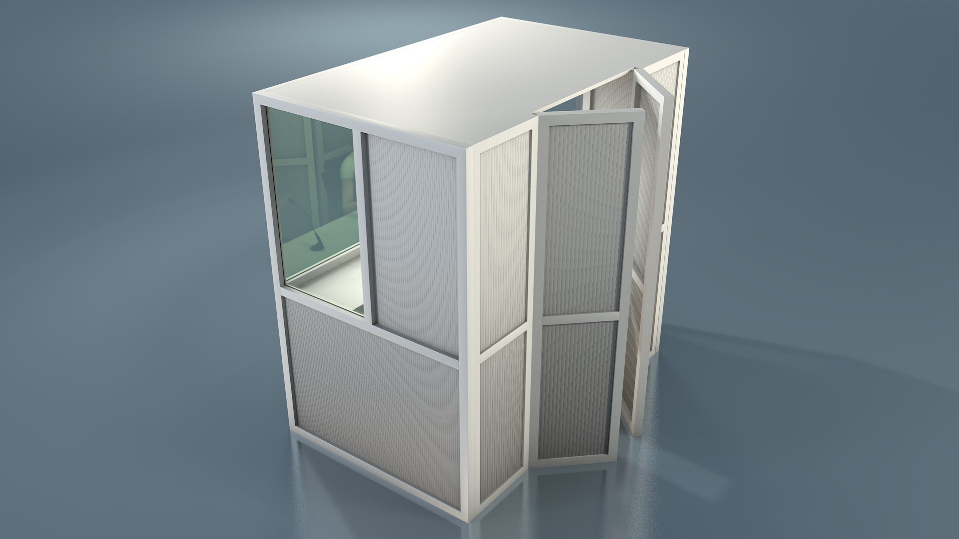 3D Model Translation Booth Interpreter - TurboSquid 1709683