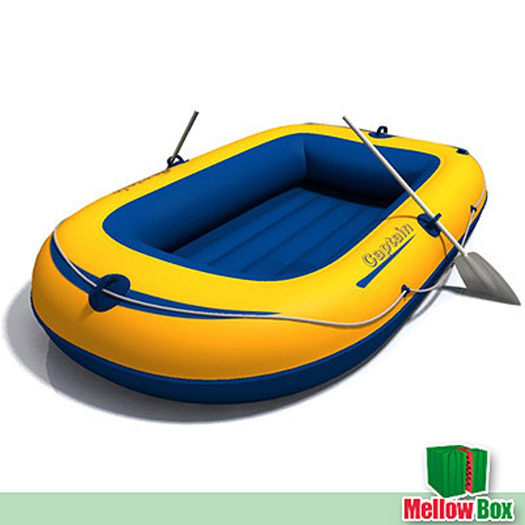 Rubber Boat 3d Model