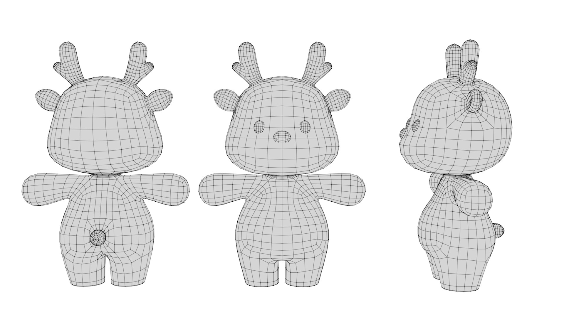 Rigged Cartoon Deer 3D Model - TurboSquid 2200413