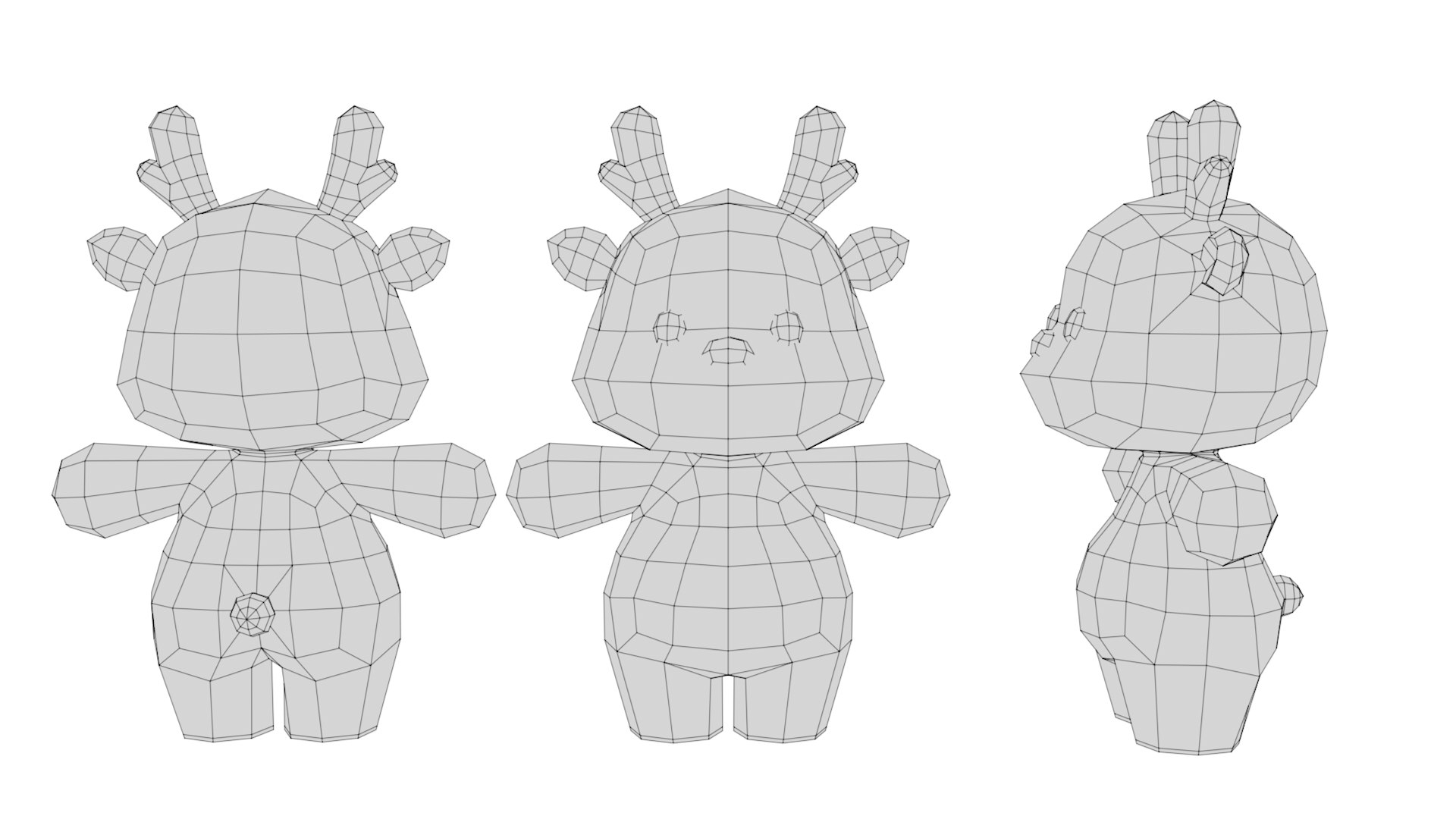 Rigged Cartoon Deer 3D Model - TurboSquid 2200413