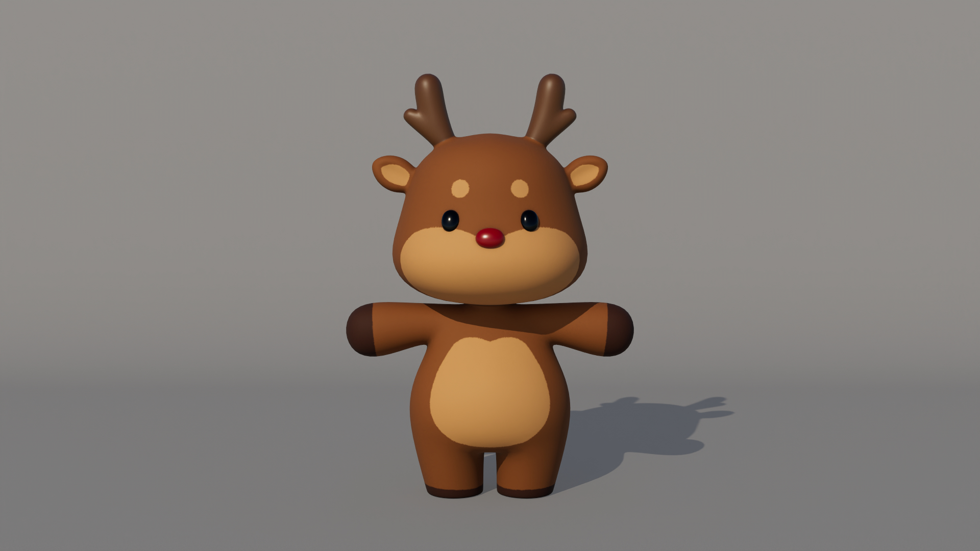 Rigged Cartoon Deer 3D Model - TurboSquid 2200413