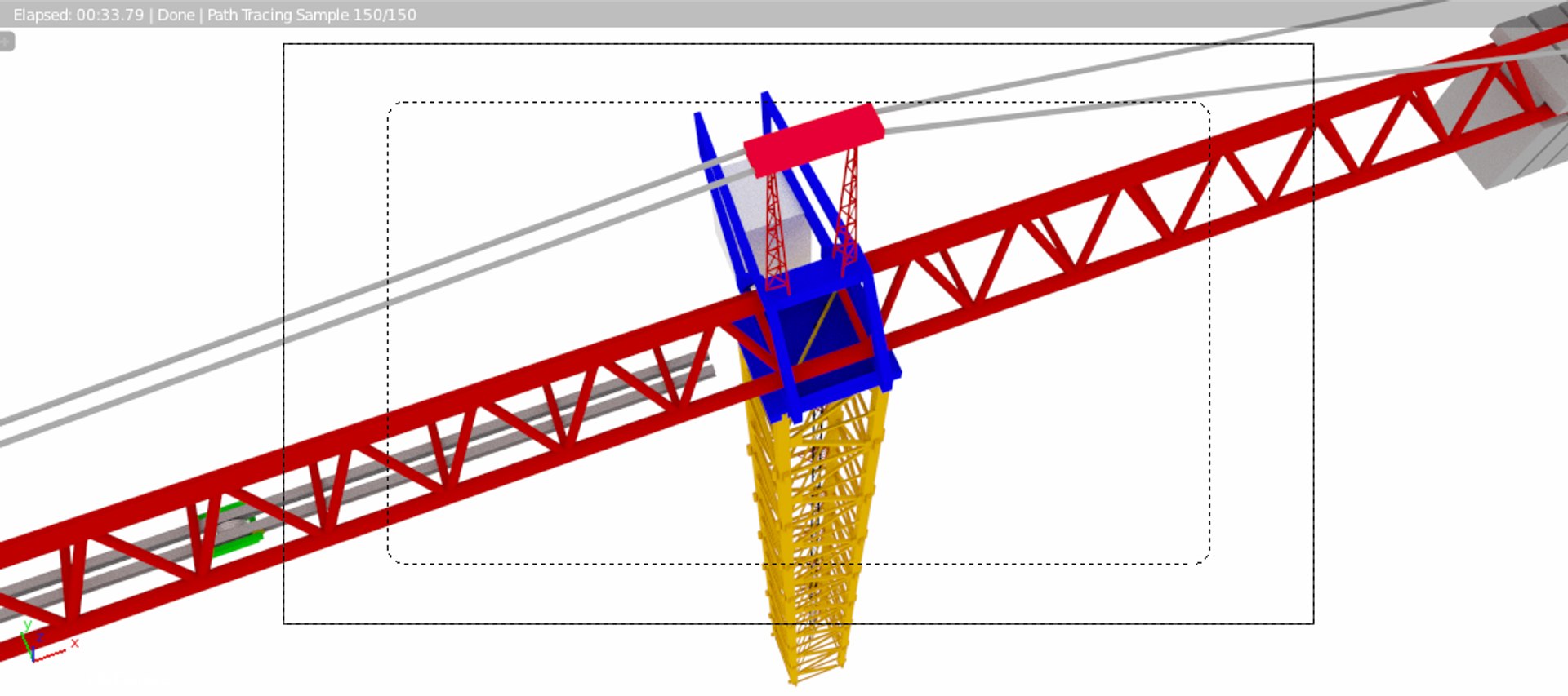 Tower Crane 3d Model