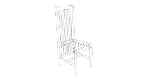 Traditional Dining Chair 3D model - TurboSquid 1815309