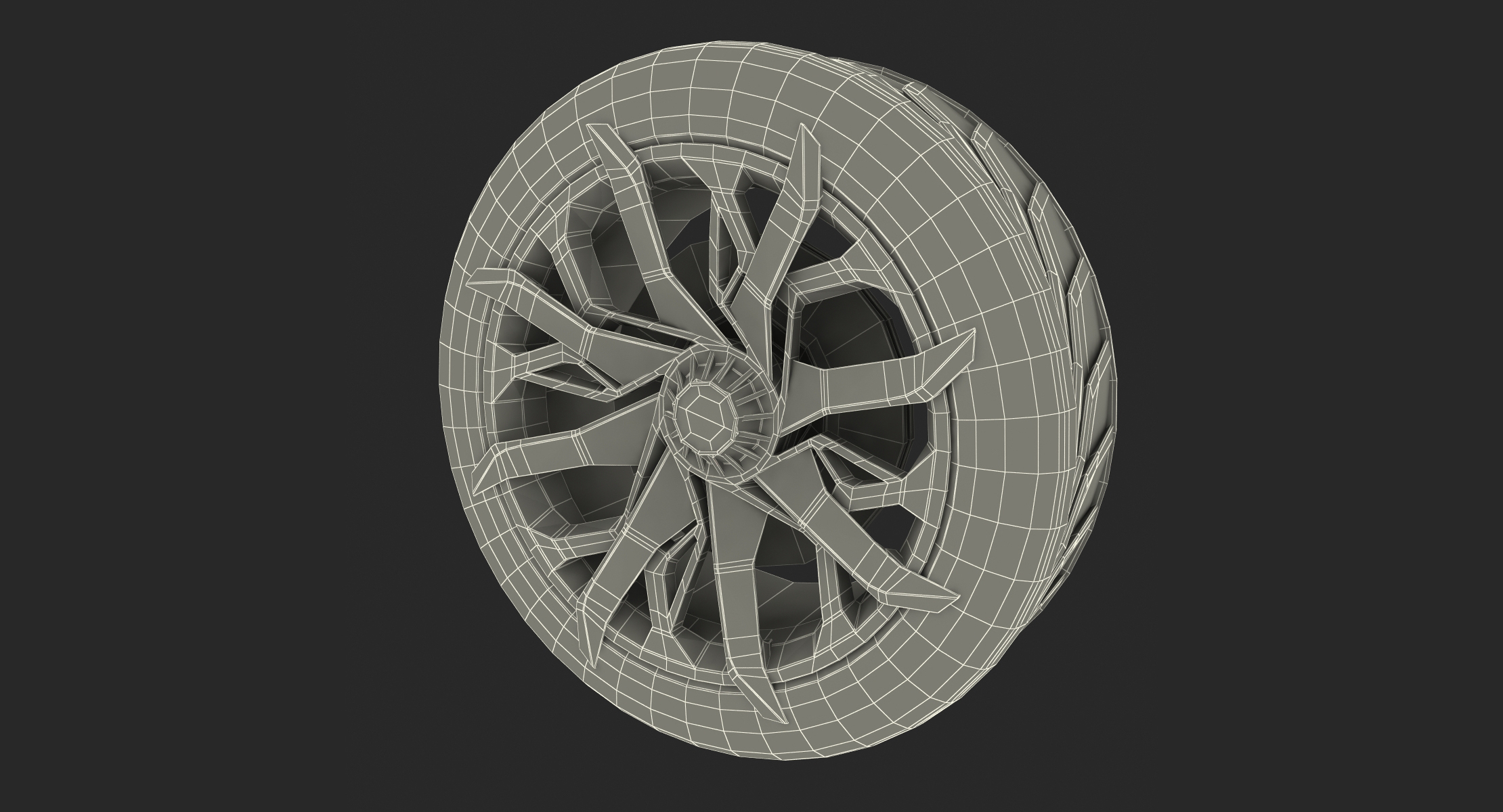 modelo 3d Rueda de concepto - TurboSquid 1305561