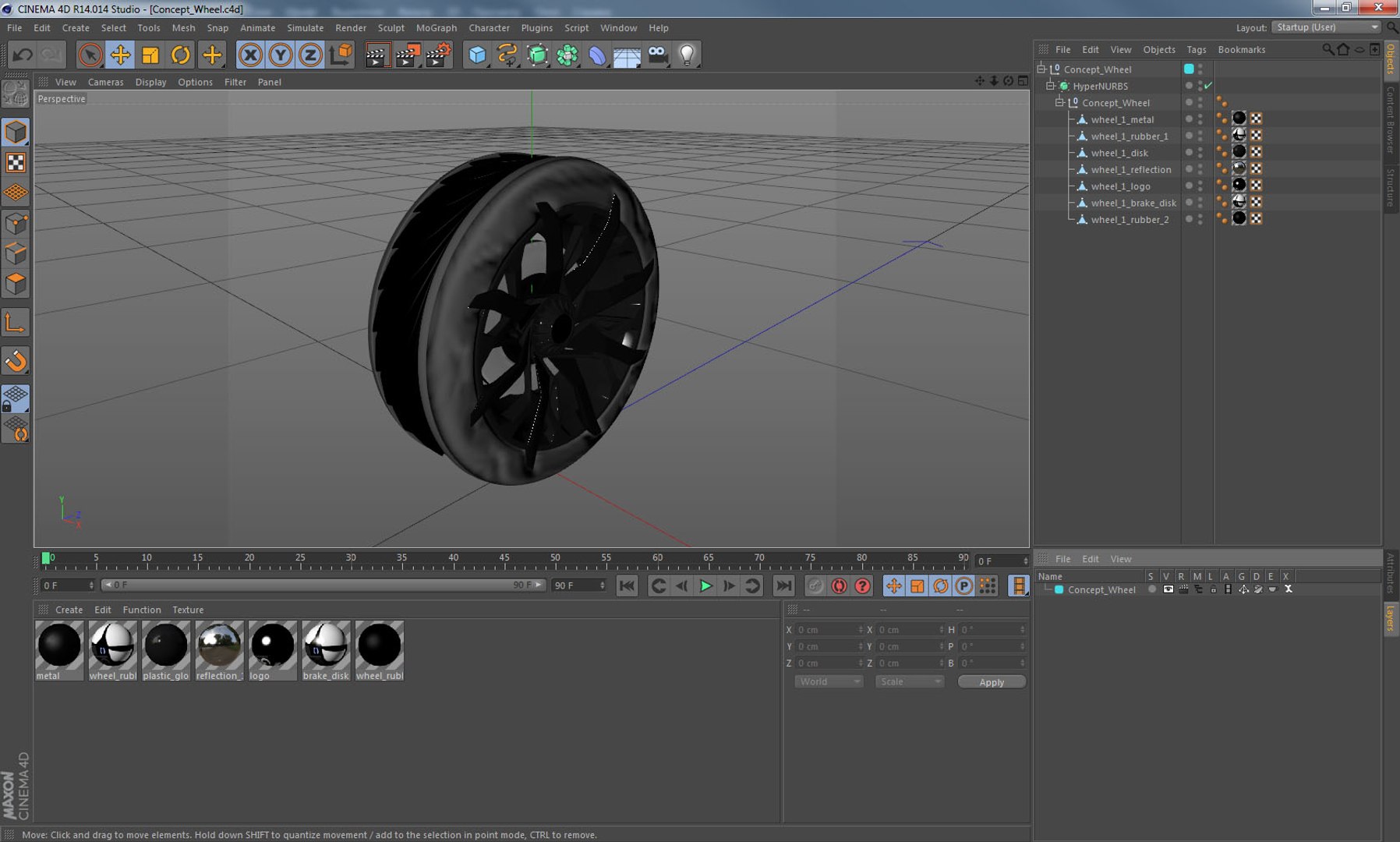 3D Concept Wheel - TurboSquid 1305561