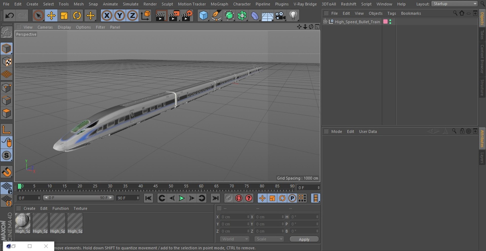 3D High Speed Bullet Train model - TurboSquid 2091429