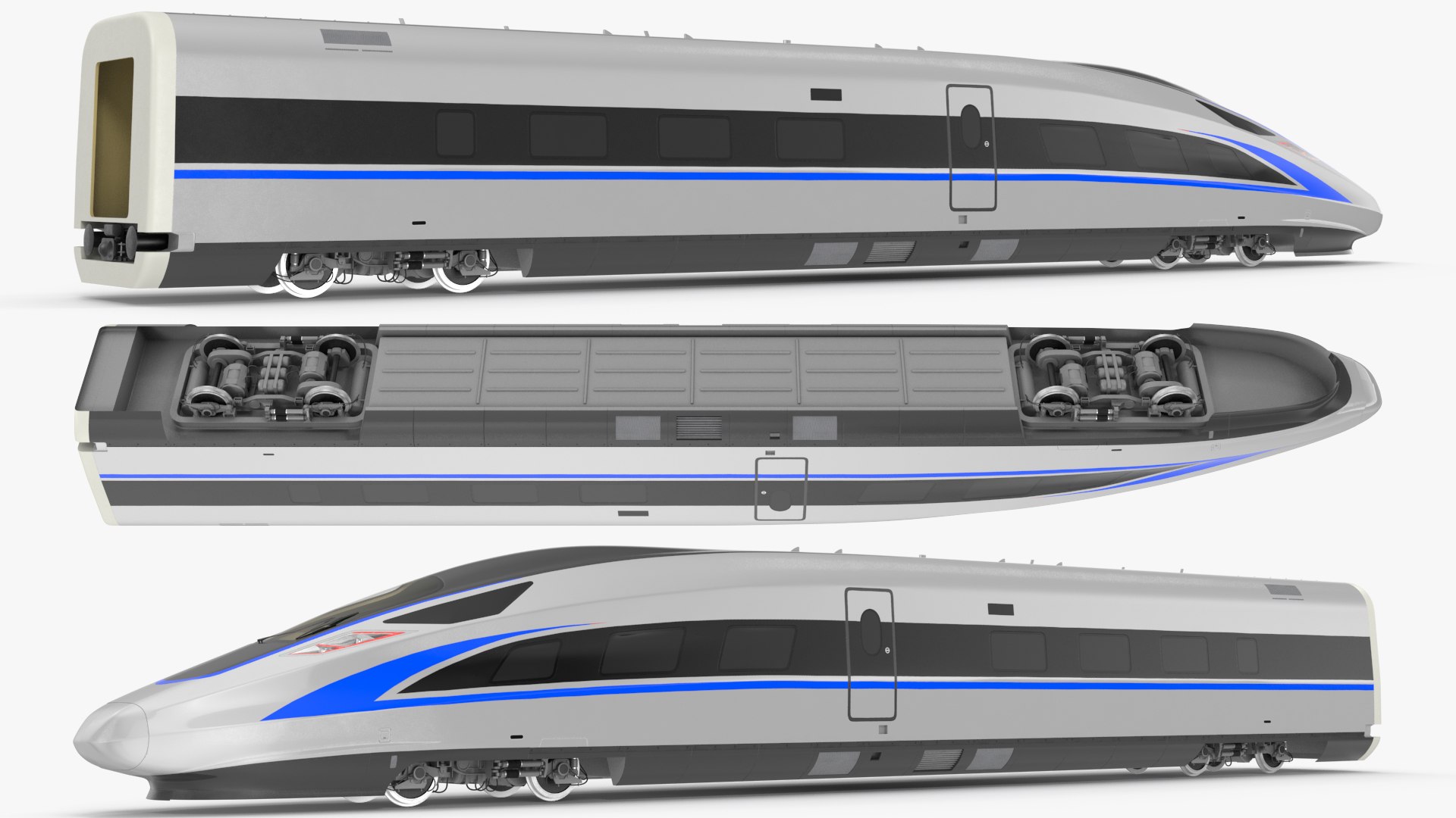 3D High Speed Bullet Train model - TurboSquid 2091429