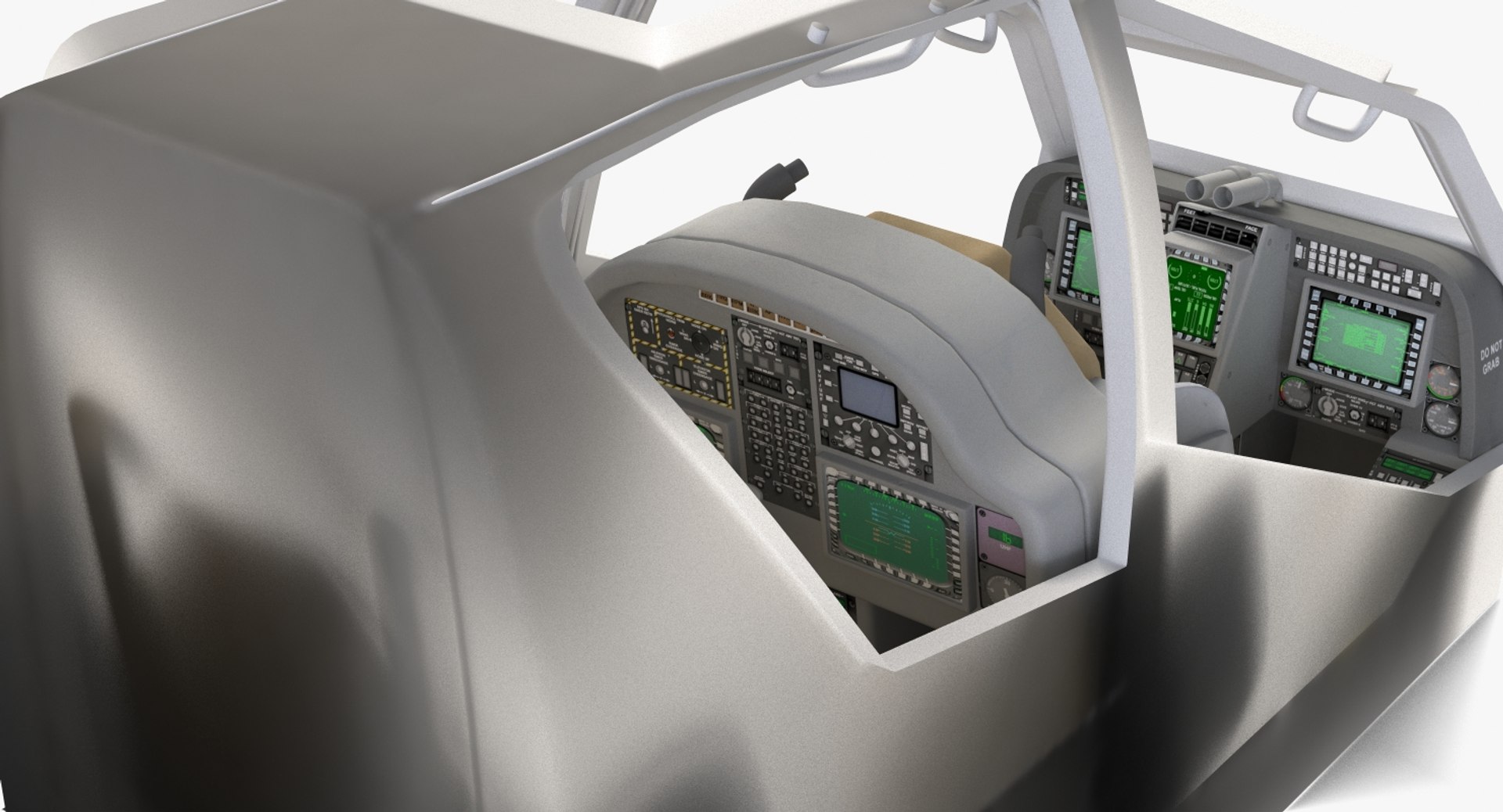 3ds Apache Helicopter Cockpit