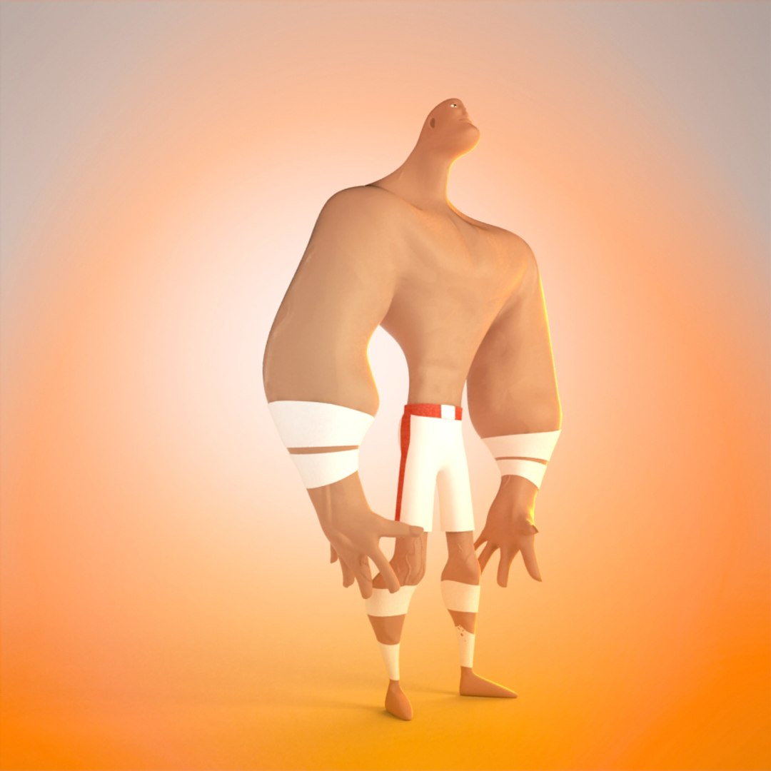 3d Man Cartoon Model