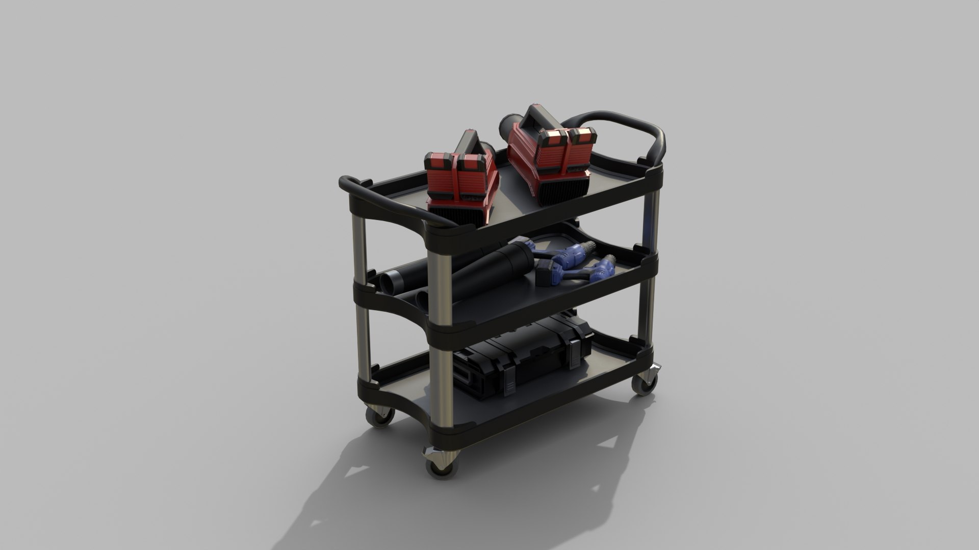 3D Racing Cart With Cooling Blowers Model - TurboSquid 2334808