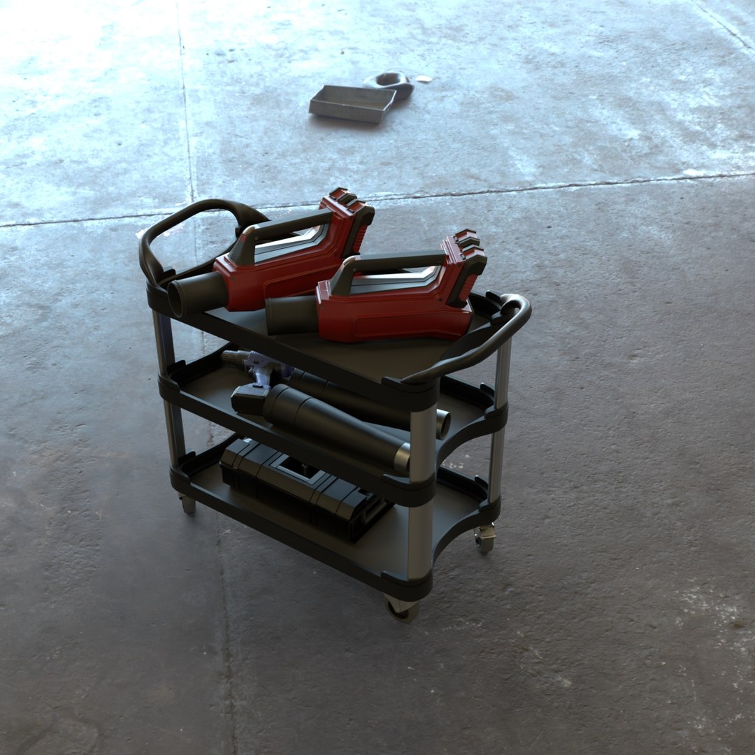 3D Racing Cart With Cooling Blowers Model - TurboSquid 2334808