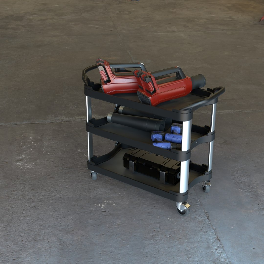 3D Racing Cart With Cooling Blowers Model - TurboSquid 2334808