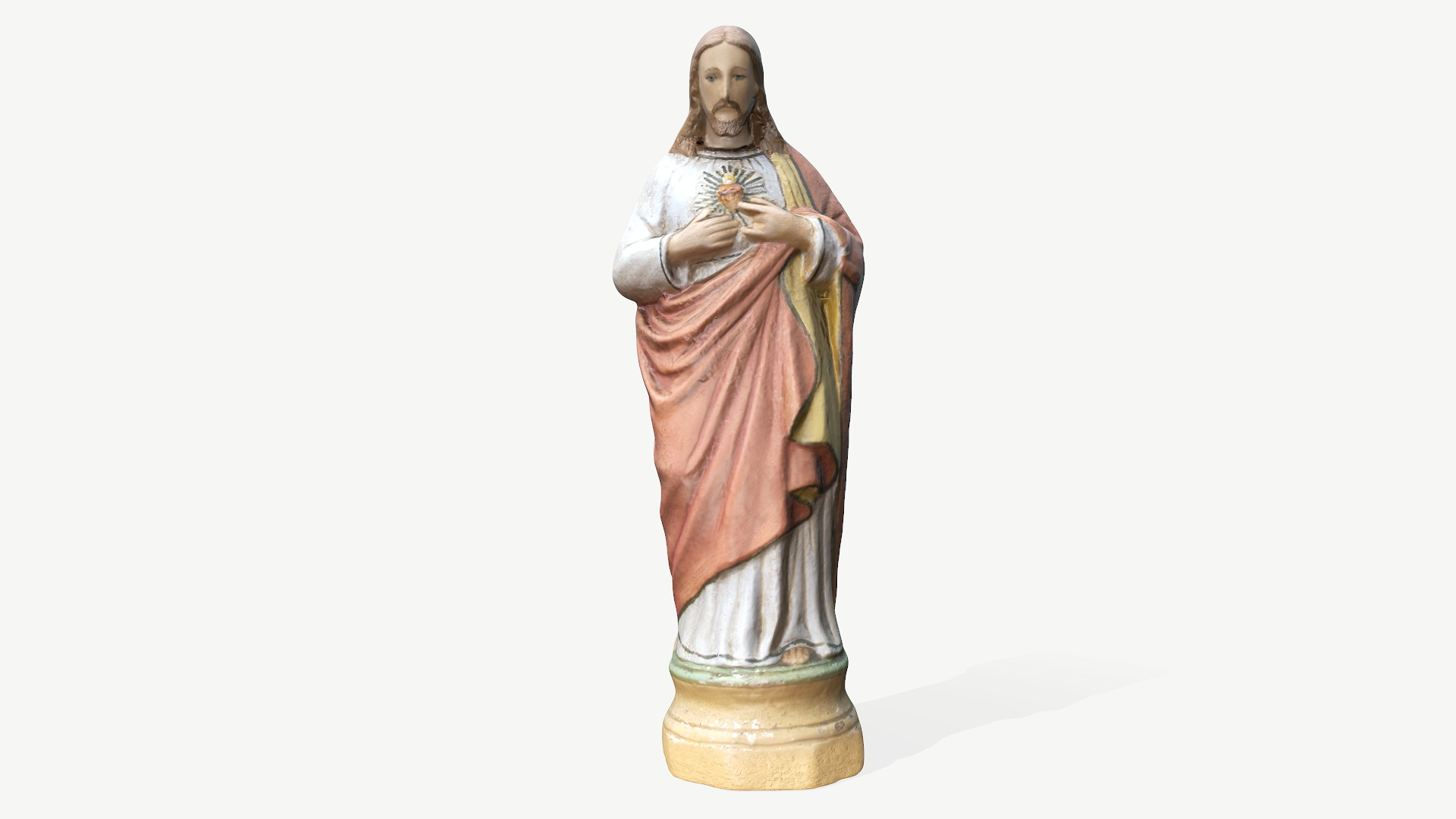 Ceramic Painted Statue Jesus 3D - TurboSquid 1654533