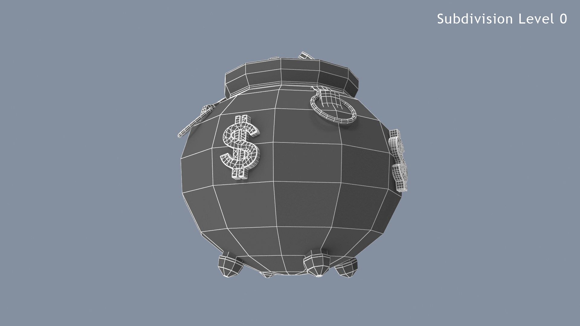 Pot Money Dollar Treasure Pot Full Cash Gold 3D Model - TurboSquid 1956008