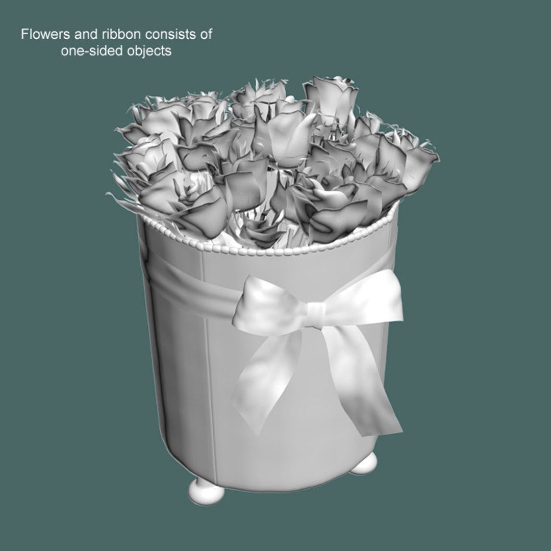 Flower Roses Ice Bucket 3D - TurboSquid 1455810