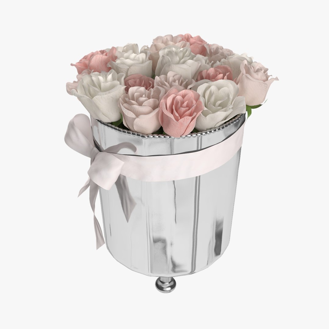 Flower Roses Ice Bucket 3D - TurboSquid 1455810