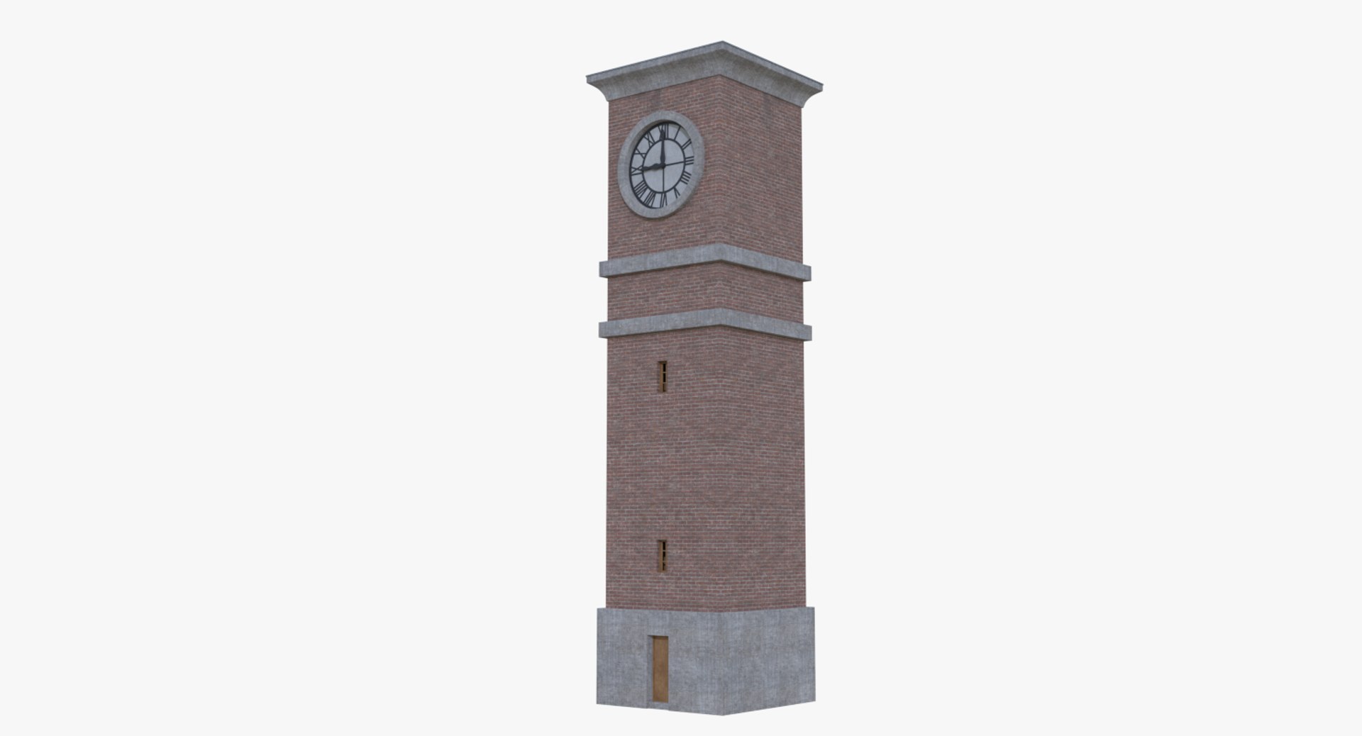 3d model clock tower interior