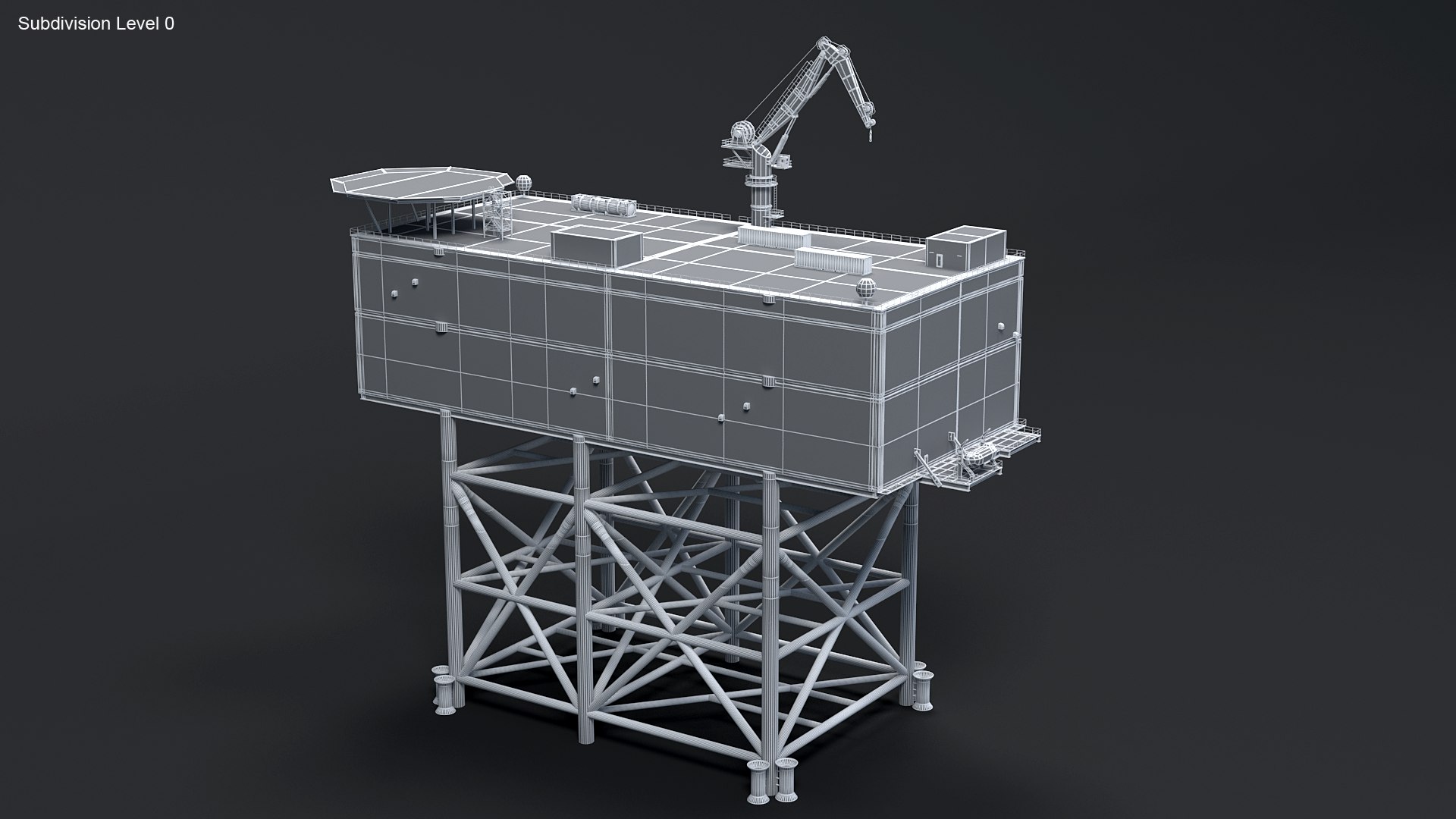 3D Model Offshore Wind Farm Substation - TurboSquid 1872454