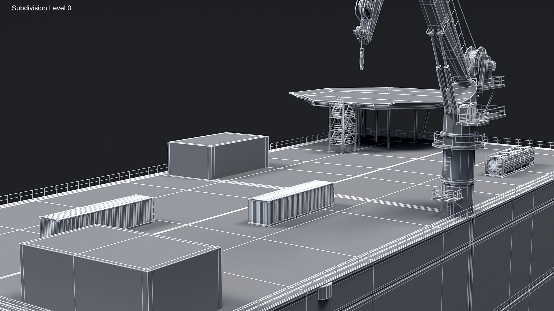 3D Model Offshore Wind Farm Substation - TurboSquid 1872454