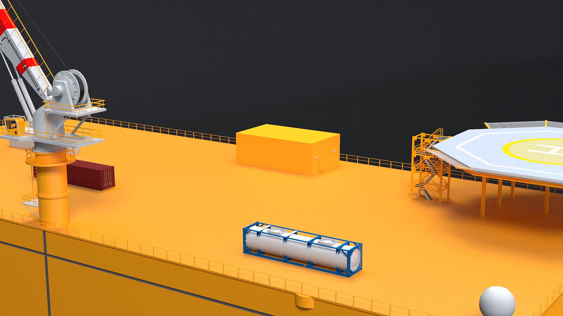 3D Model Offshore Wind Farm Substation - TurboSquid 1872454