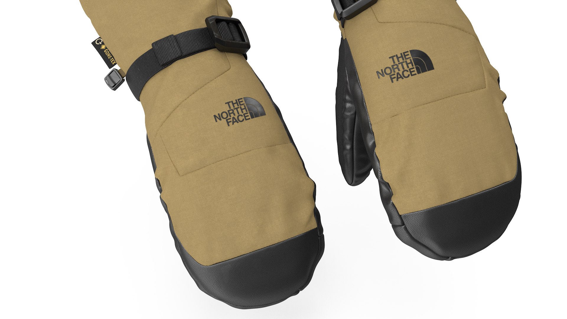 3D model The North Face Mens Montana Etip GTX Mitten Gloves Beige ...