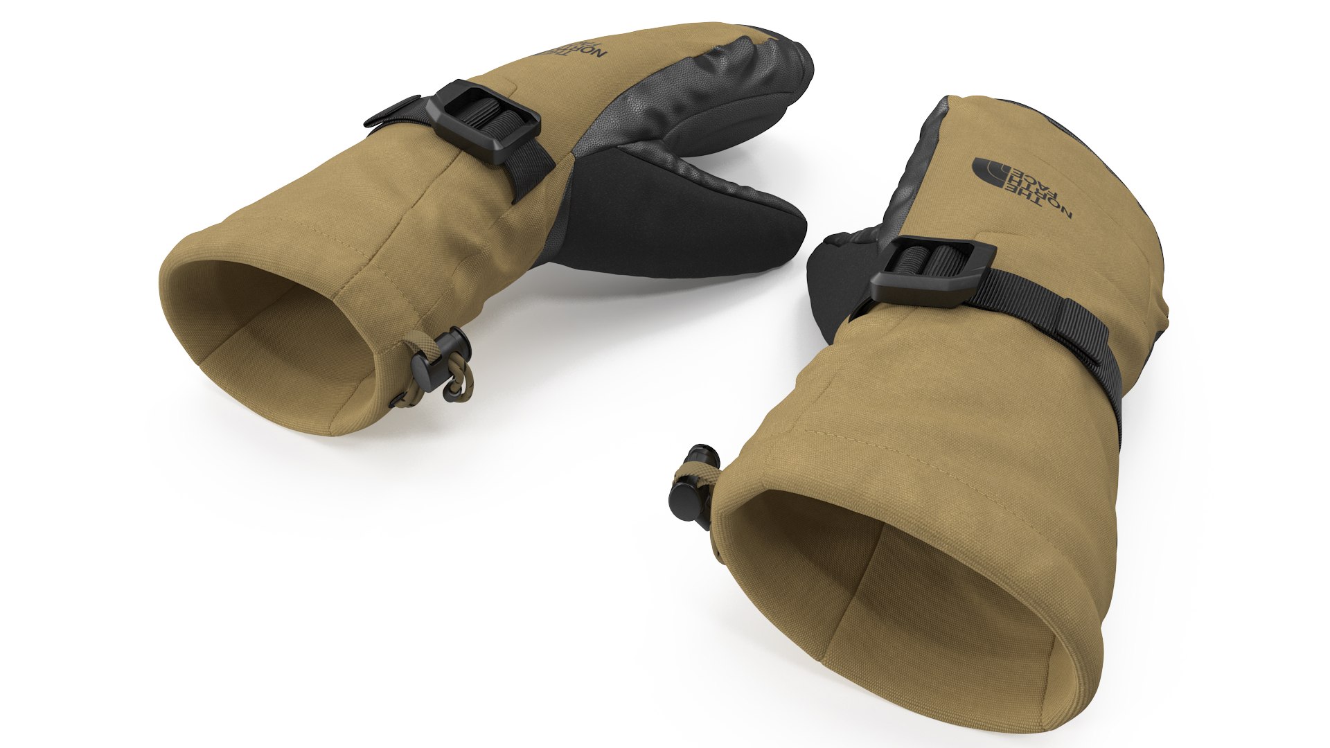 3D Model The North Face Mens Montana Etip GTX Mitten Gloves Beige ...