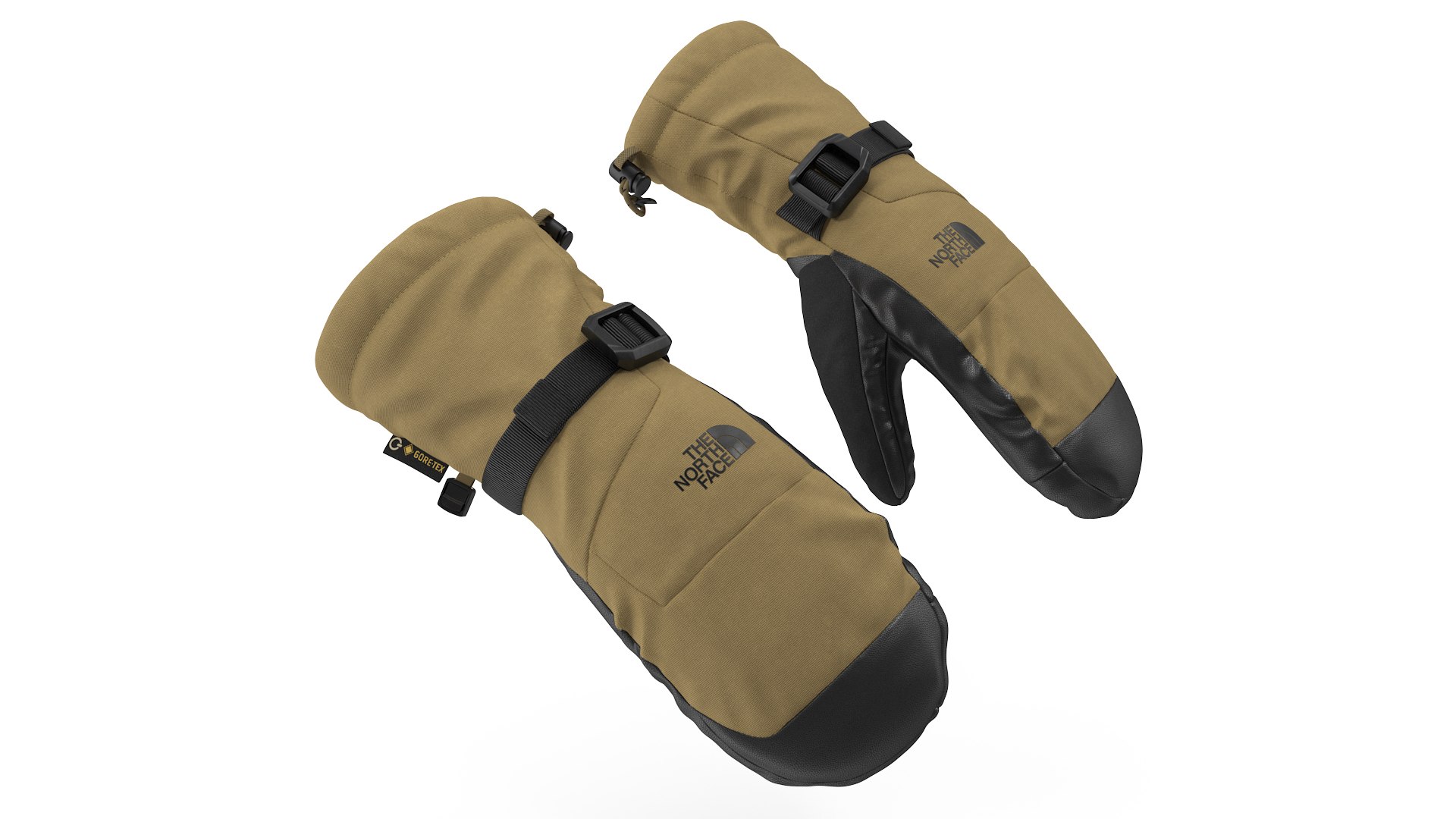 3D model The North Face Mens Montana Etip GTX Mitten Gloves Beige ...