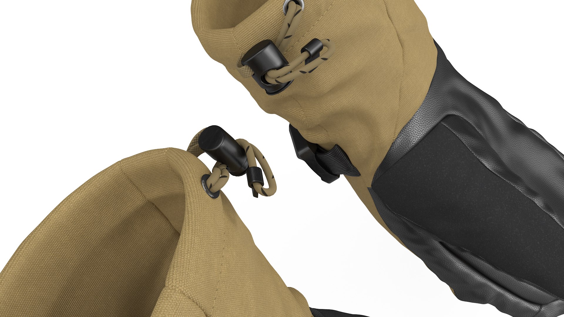 3D model The North Face Mens Montana Etip GTX Mitten Gloves Beige ...