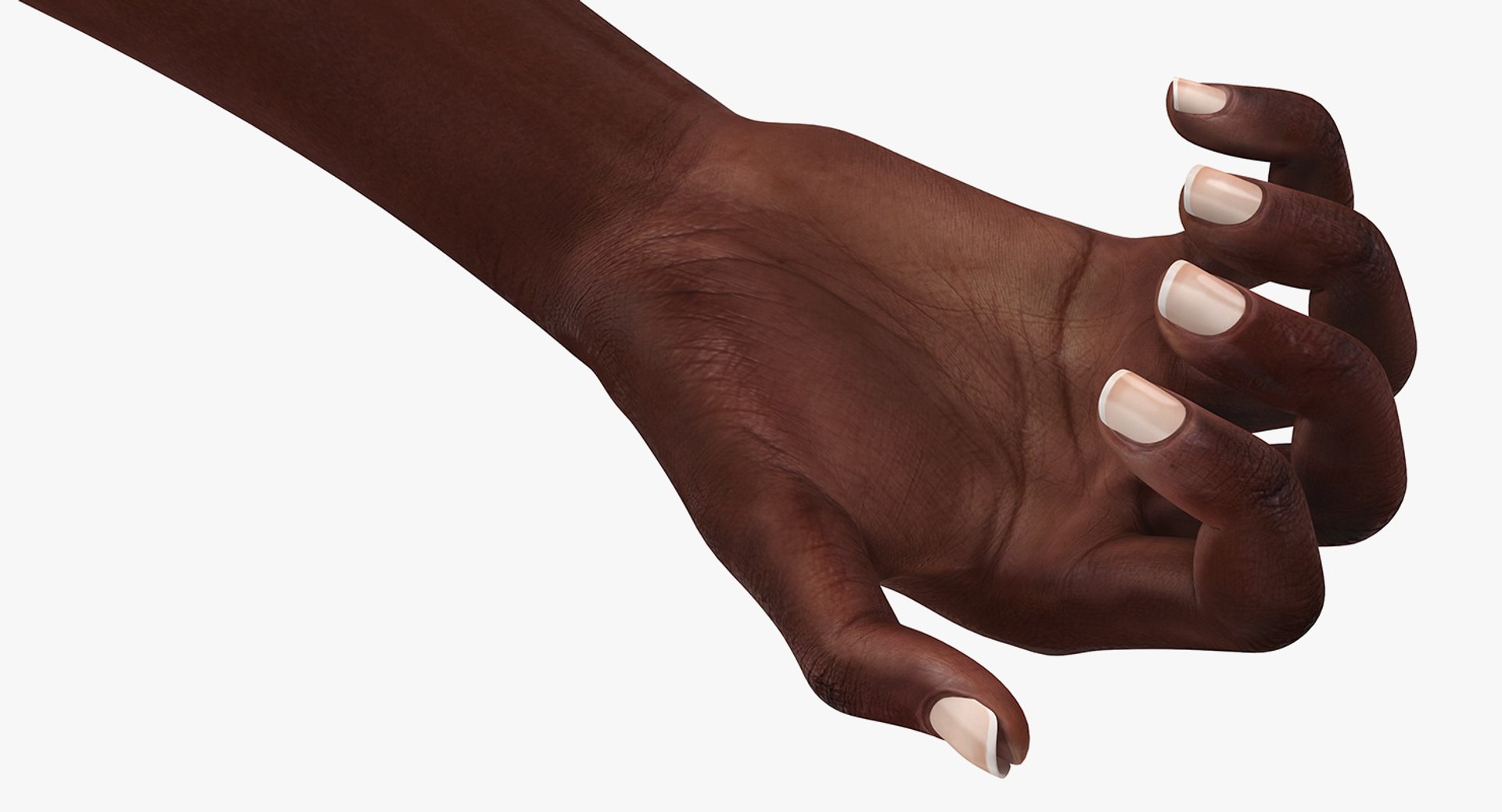 African female hands short 3D model - TurboSquid 1393998