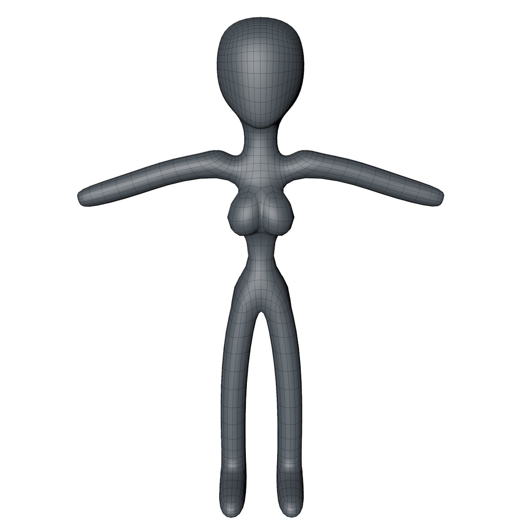 3d Model Of Pink Skin