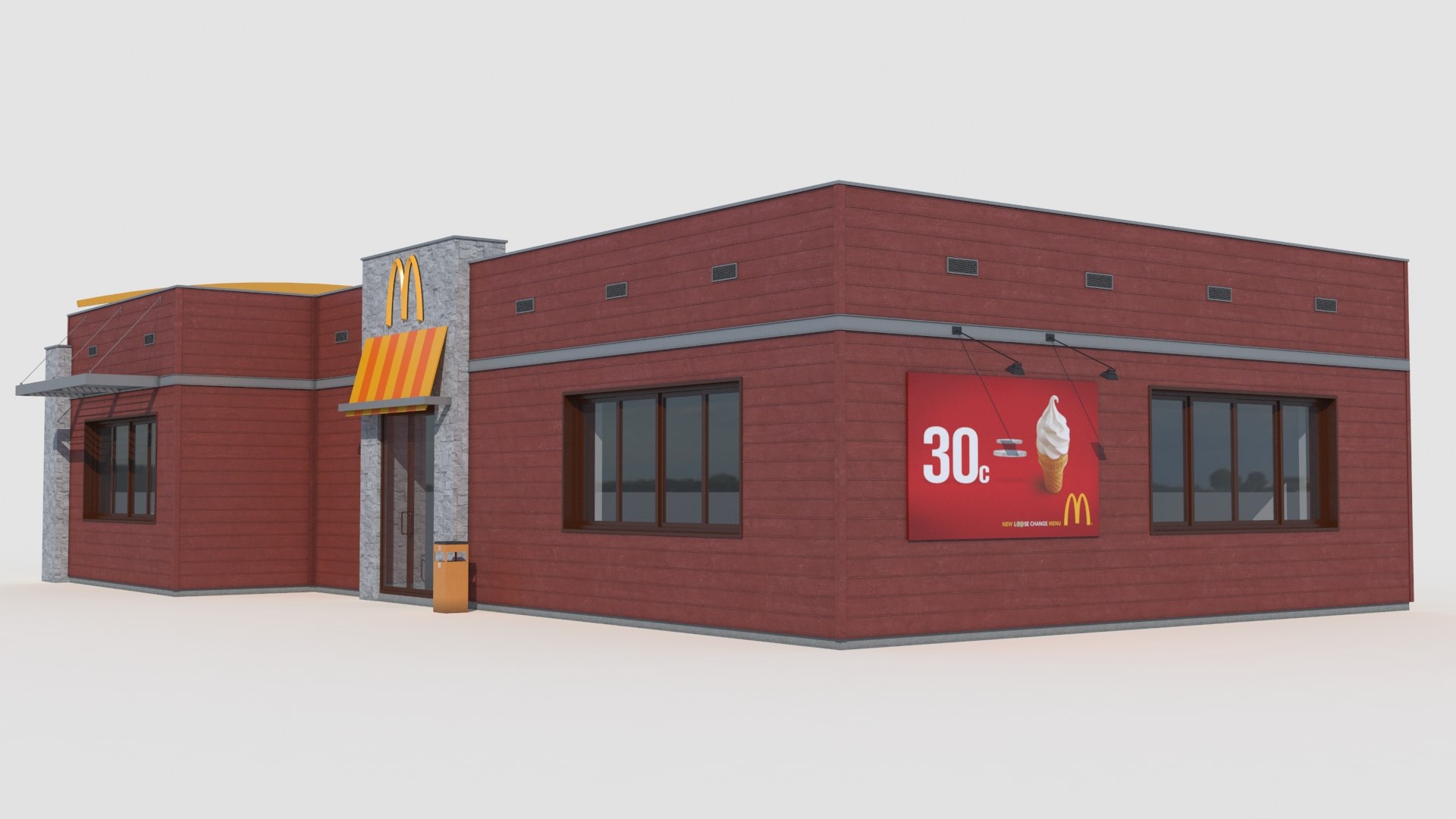 3d Mcdonalds Restaurant