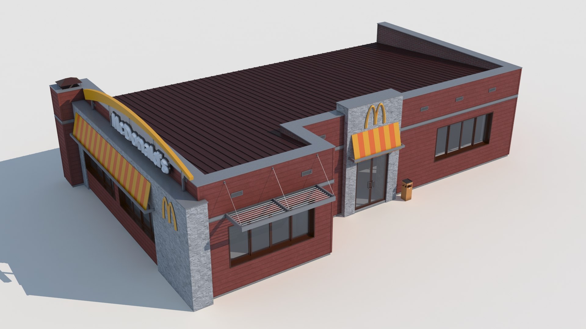 3d Mcdonalds Restaurant