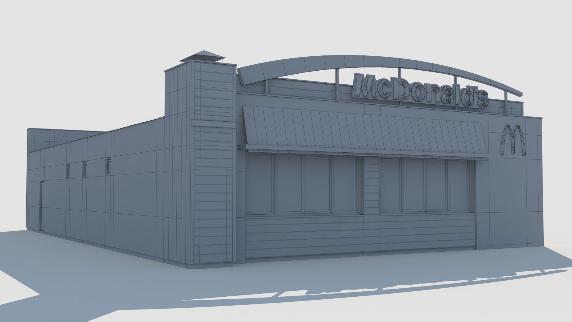 3d Mcdonalds Restaurant