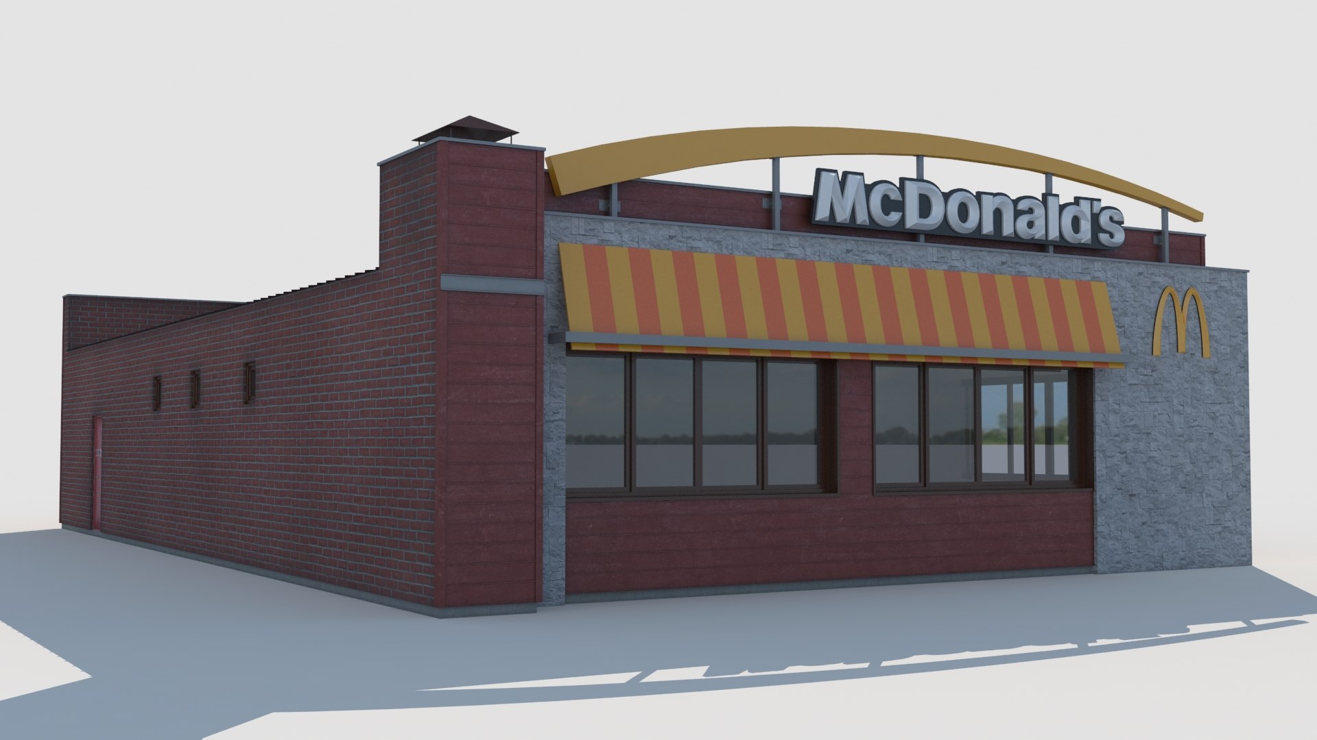 3d Mcdonalds Restaurant
