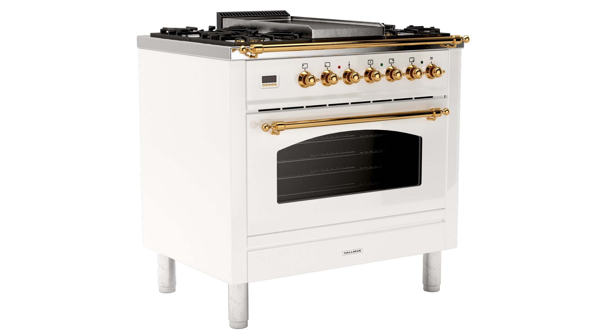 Hallman 36 Gas Range 3D Model - TurboSquid 2125510
